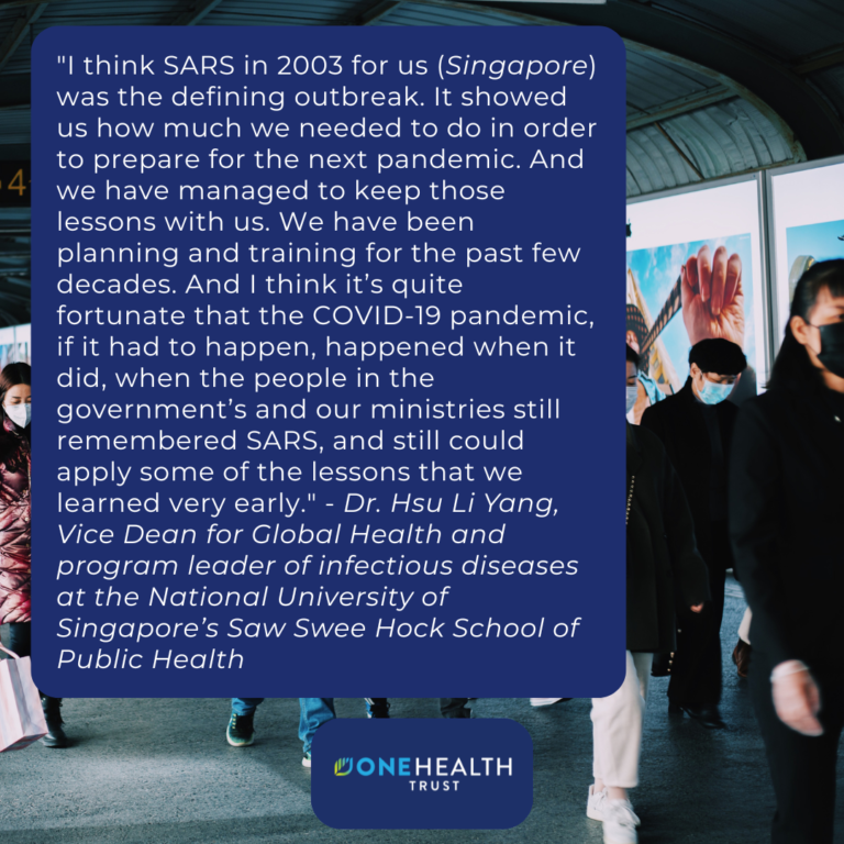 Dr. Hsu Li Yang Quote - One Health Trust